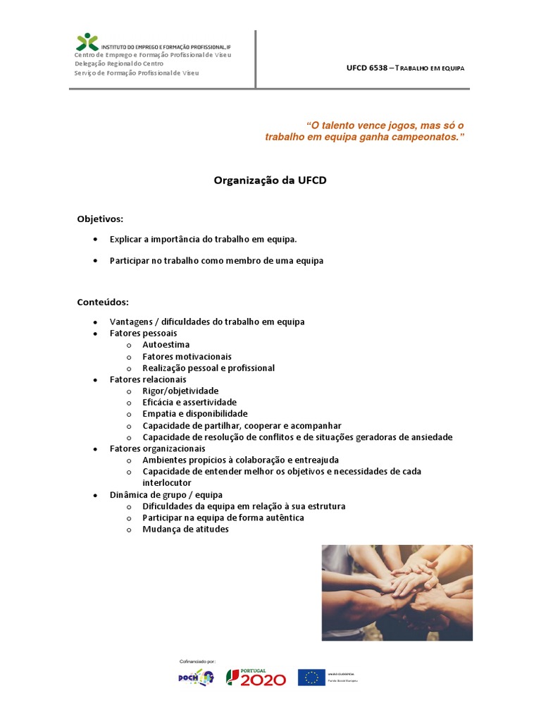 Organização da UFCD 6538 | PDF
