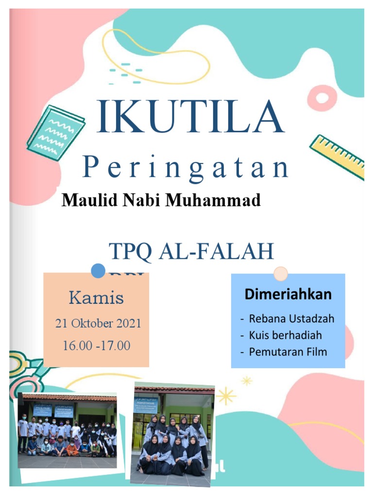 Poster Maulid Nabi. TPQ | PDF