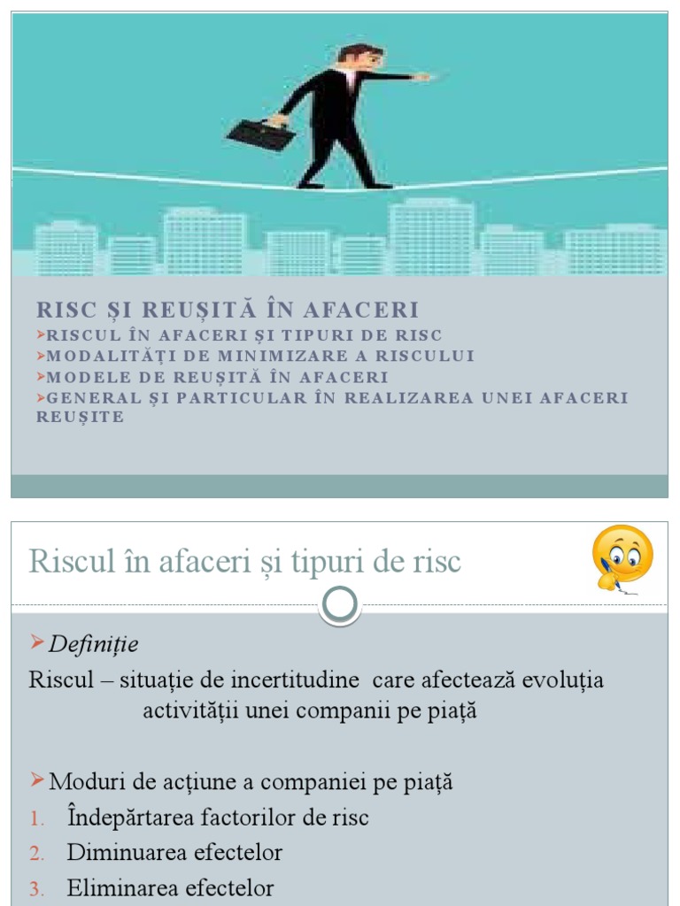 Risc Și Reusita in Afaceri | PDF