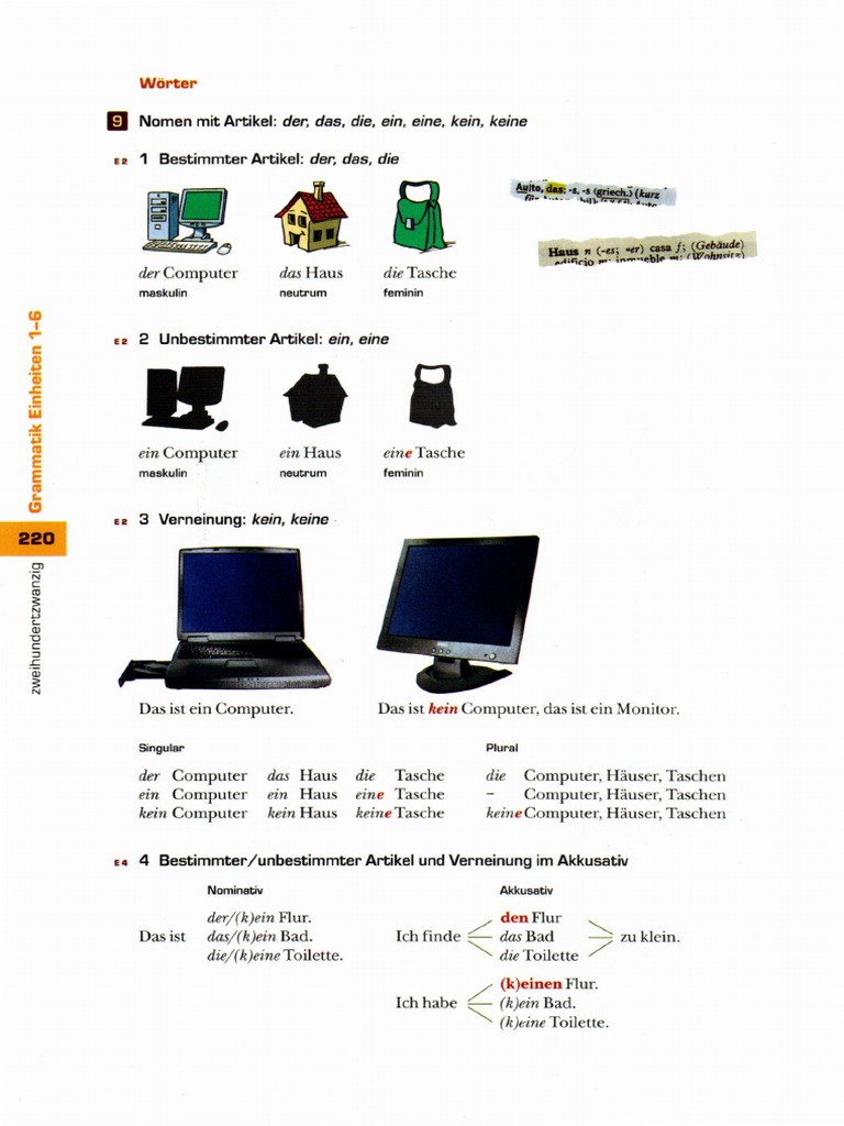 Grammatik Studio A1 p3 | PDF