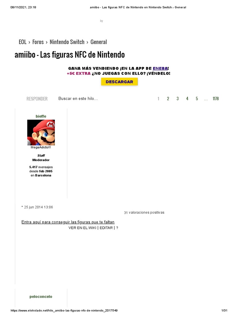 Amiibo - Las Figuras NFC de Nintendo en Nintendo Switch | PDF ...