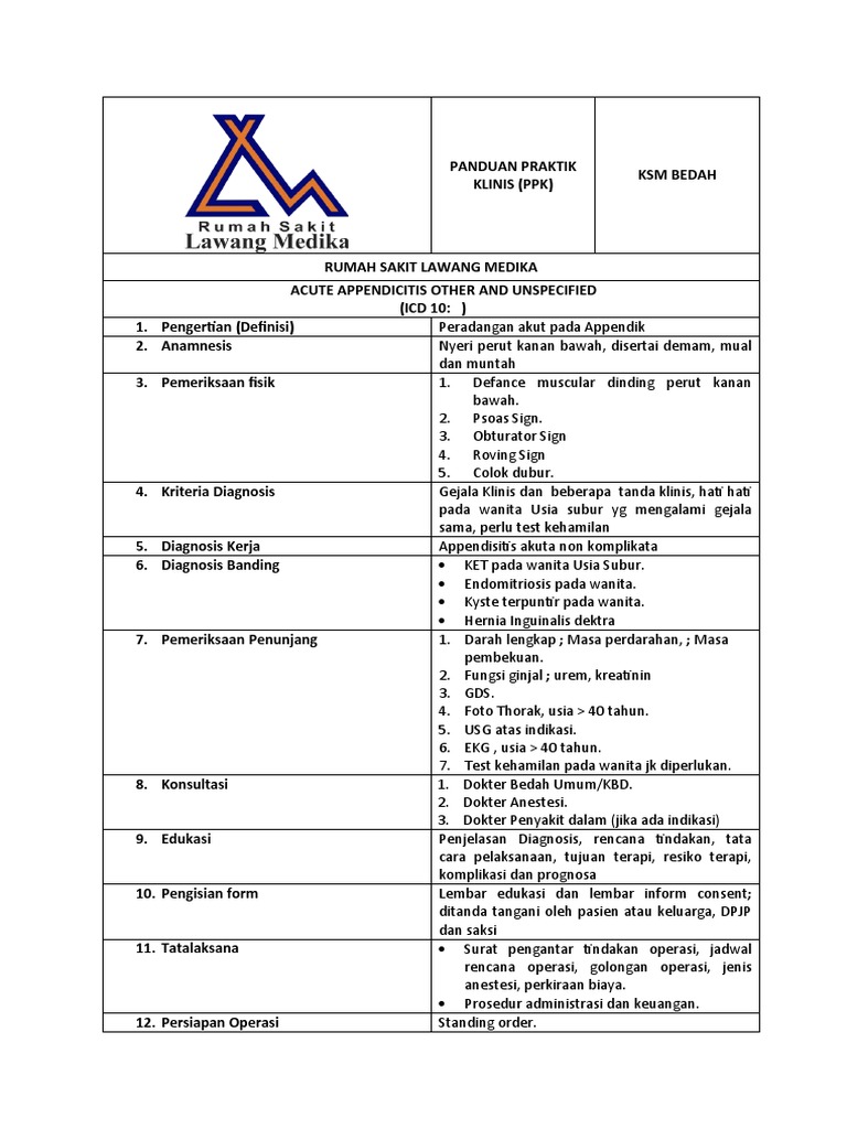 Biaya Operasi Hisprung dan Tindakan Bedah | PDF | Sains & Matematika