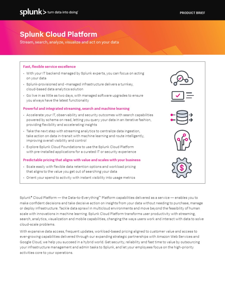 Splunk Cloud Platform: Stream, Search, Analyze, Visualize and Act On ...