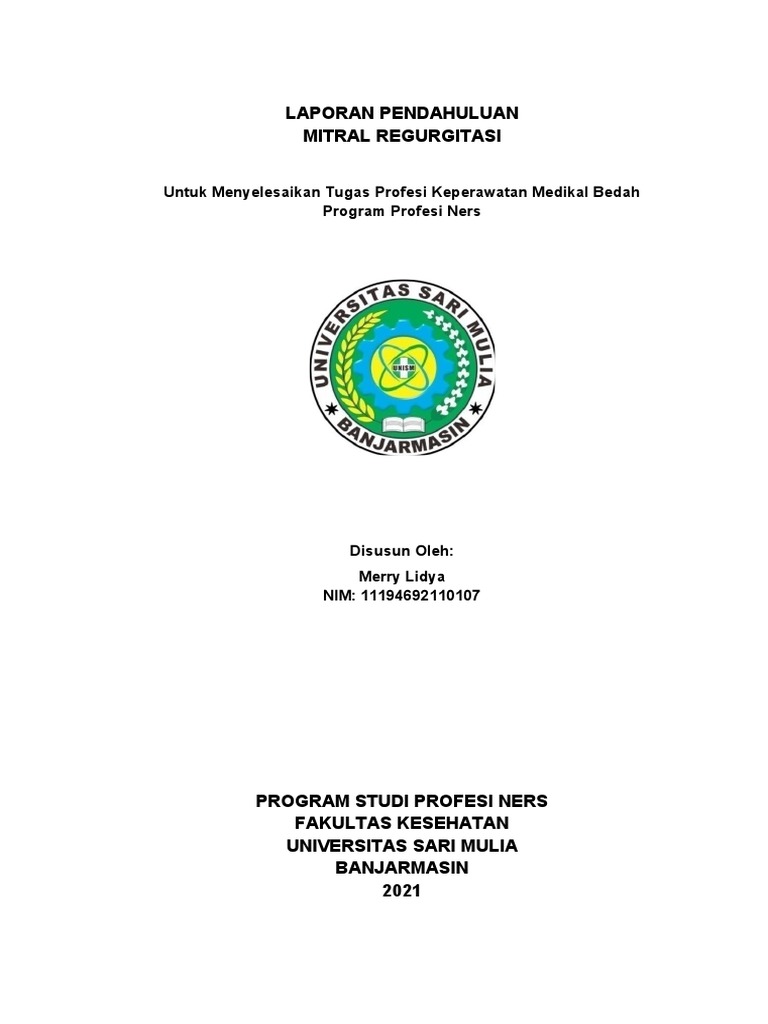 Mitral Regurgitasi: Penyebab dan Gejala | PDF | Sains & Matematika