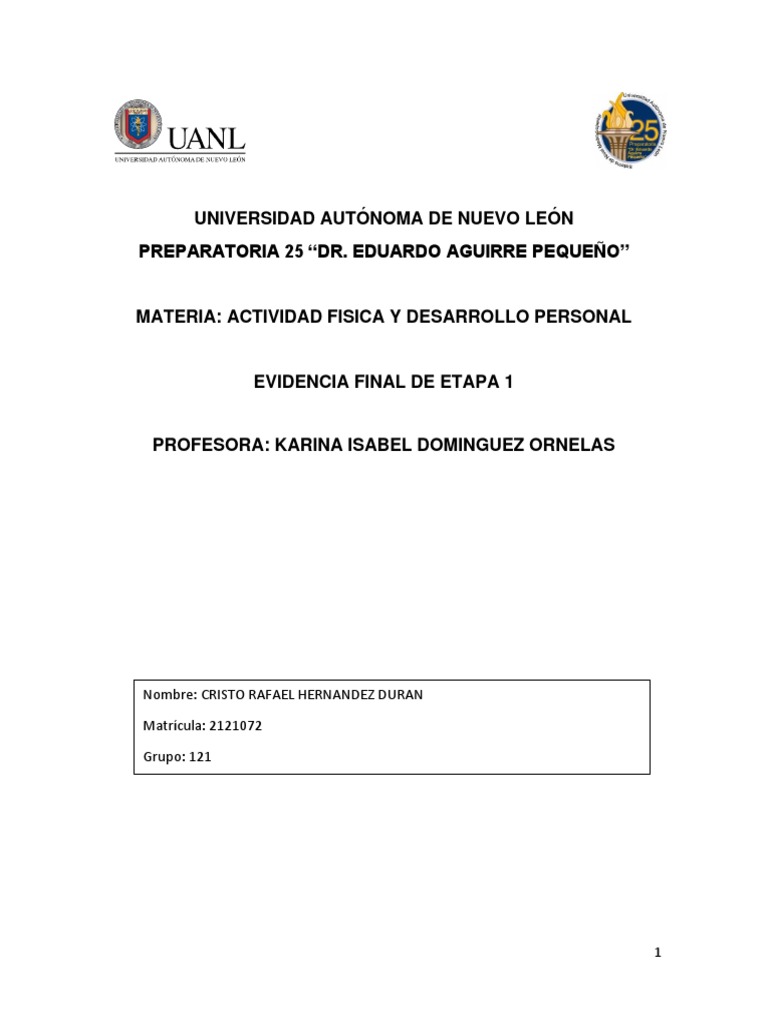 CRHD EV1 AFyDP | PDF | Salud y bienestar