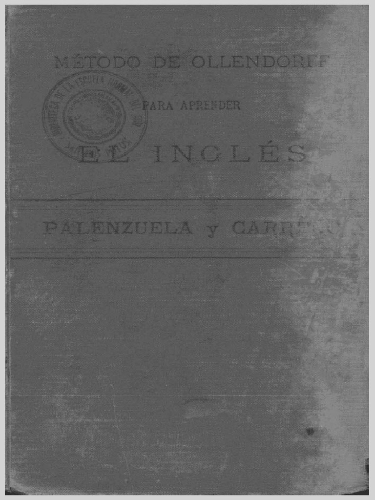 22 Método de Ollendorff para Aprender El Inglés Autor Palenzuela y ...