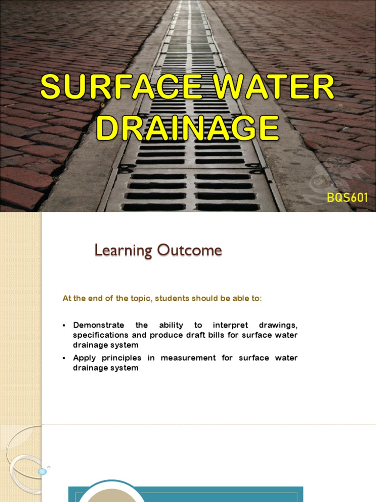 SWD Notes | PDF | Concrete | Drainage