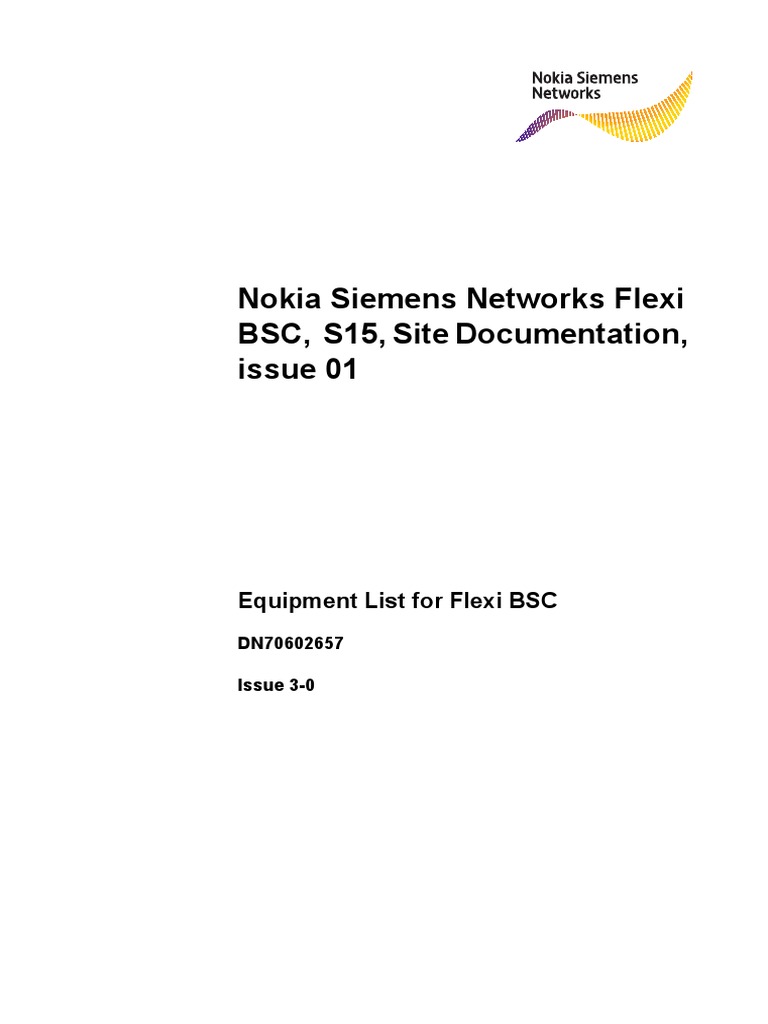 Equipment List For Flexi BSC | PDF | Computer Engineering | Electronics