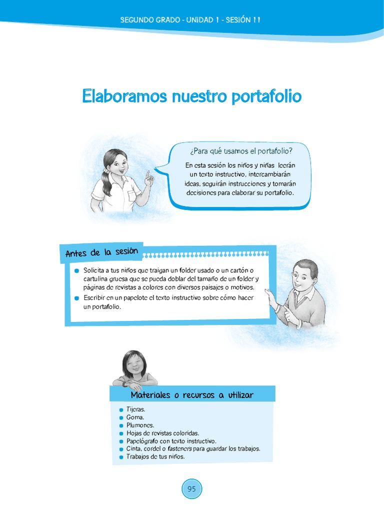 Segundo Grado U1 Sesion 11elaboramos Nuestro Portafolio | PDF