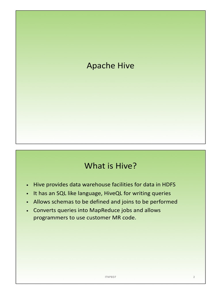 8 Apache Hive. | PDF | Software Design | Information Age