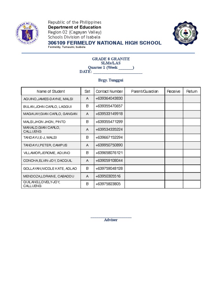 Recieving Copy of Grade 8 | PDF