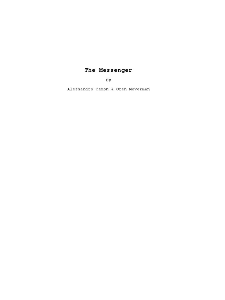 The Messenger: by Alessandro Camon & Oren Moverman | PDF