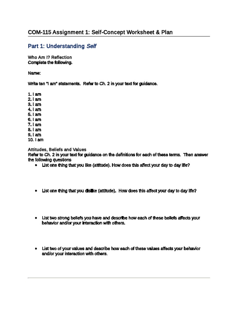 Self-Concept & Communication Styles | PDF | Interpersonal Relationships ...