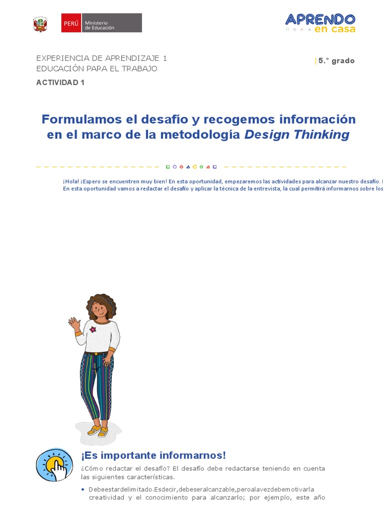 Sem 01 EPT Design Thinking | PDF | Aprendizaje | Cognición