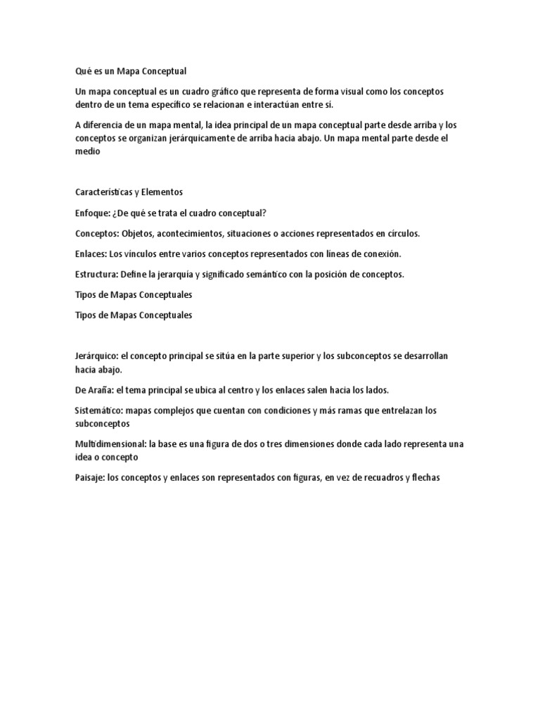 Qué es un mapa conceptual | PDF
