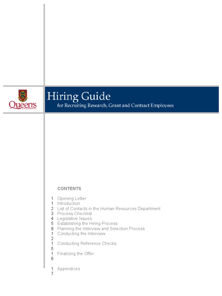 Hiring Guide | PDF | Recruitment | Employment