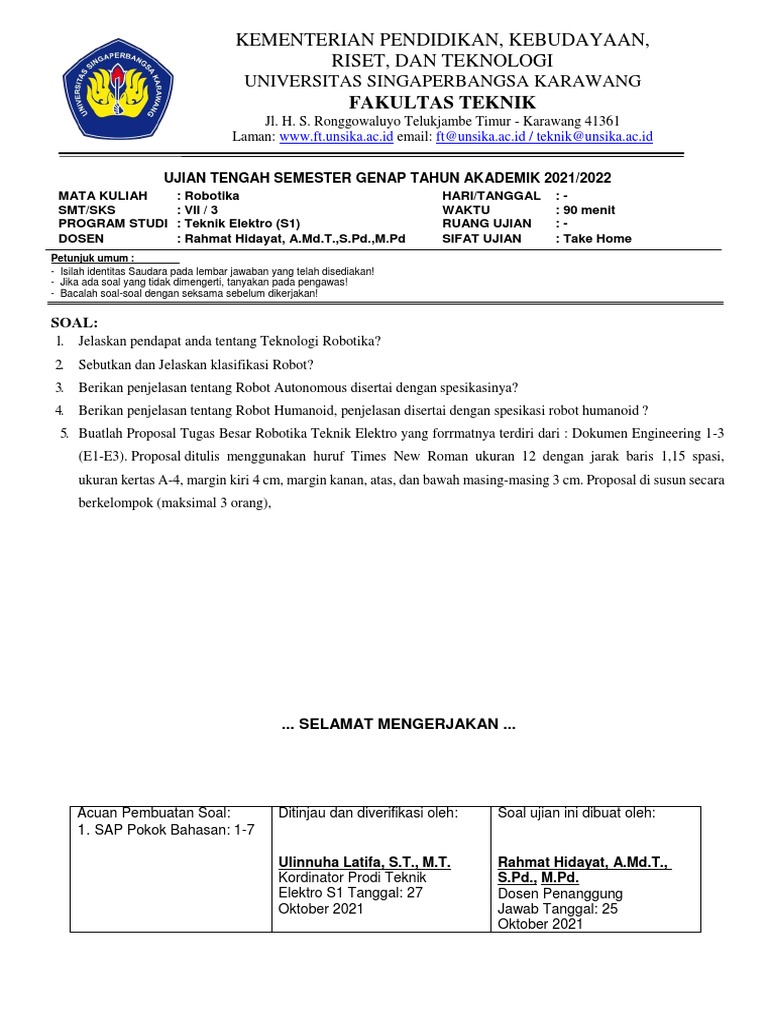 UTS Robotika 18019 Muhammad Zulfi | PDF