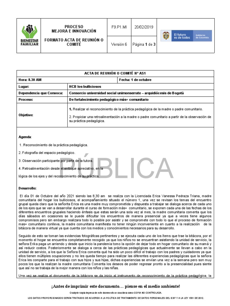 Acta Olga Triana | PDF