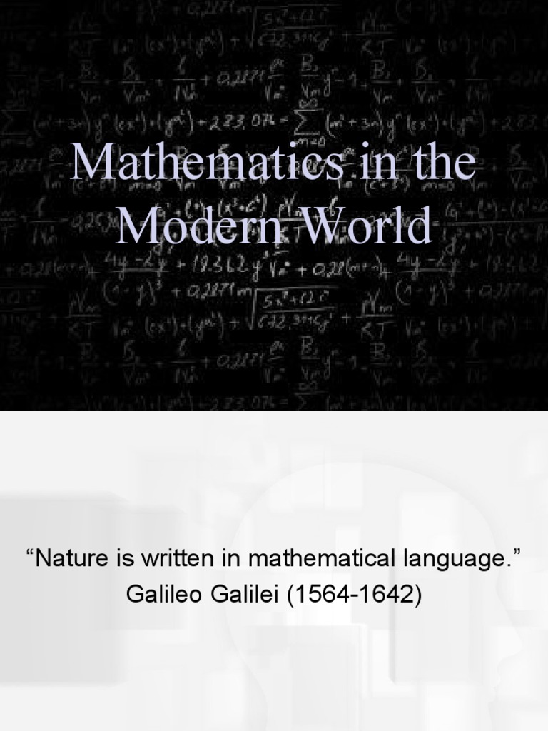 Mathematics in The Modern World | PDF | Pattern | Fracture