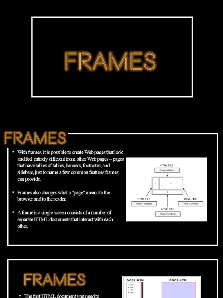 FRAMES | PDF | Html Element | Html