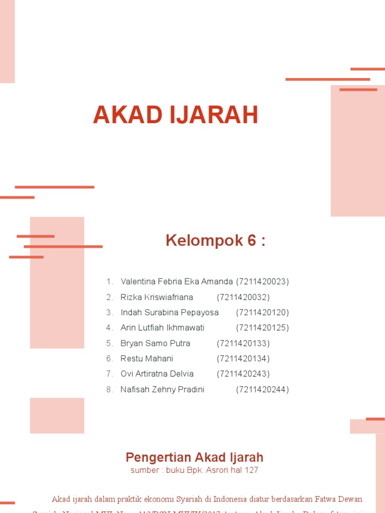 Ijarah | PDF | Pengelolaan Keuangan & Uang | Hukum