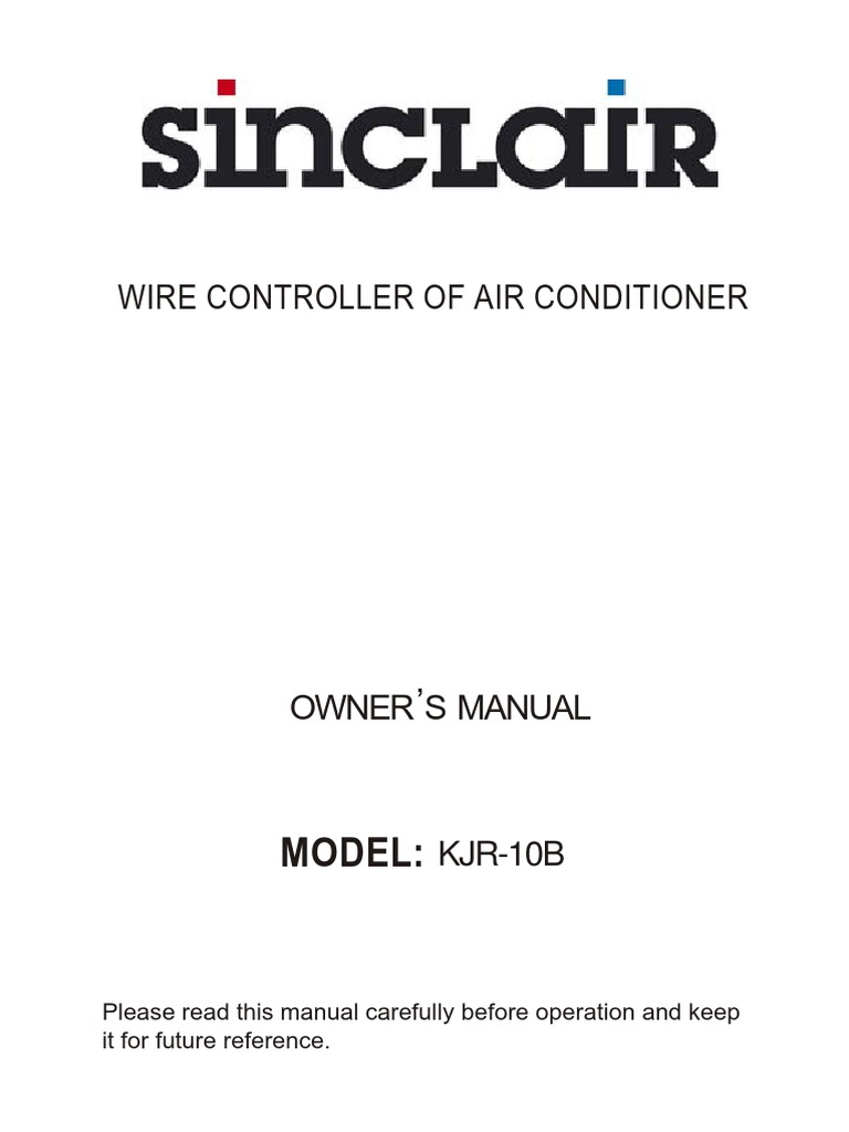 Wire Controller of Air Conditioner: Model | PDF | Air Conditioning | Timer
