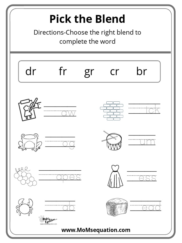 DR FR GR CR BR: Pick The Blend | PDF