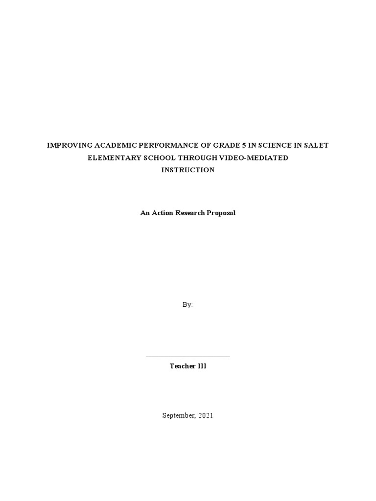 Enhancing Grade 5 Science via Video Instruction | PDF | Experiment ...