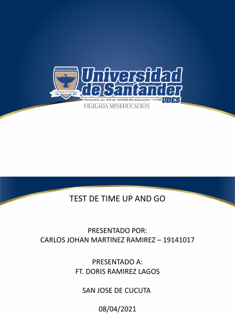 Test de Timed Up and Go | PDF | Medicina | Medicina CLINICA