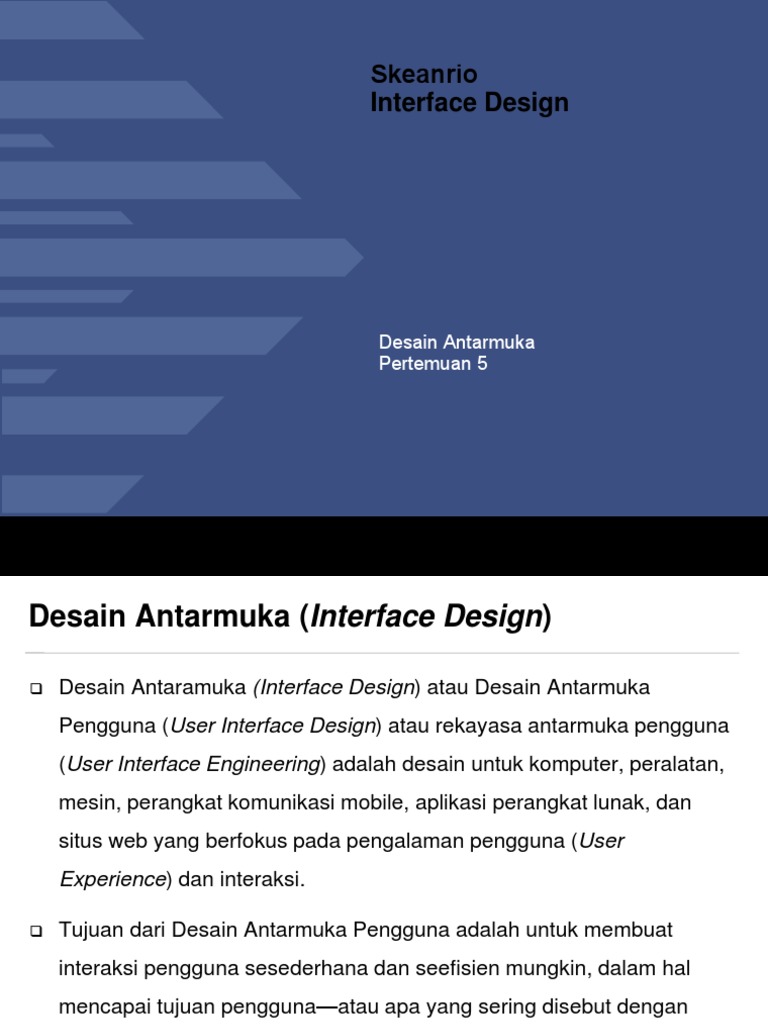 Panduan Desain Antarmuka Pengguna | PDF