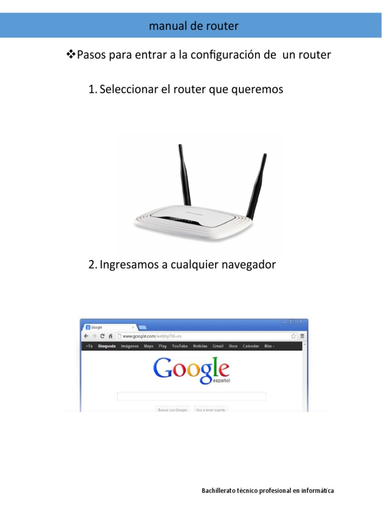 Manual de Router | PDF | Enrutador (Computación) | Protocolos de red