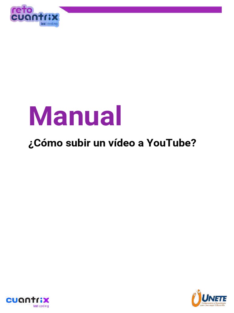 Instrucciones para subir videos a YouTube | PDF | Youtube | Informática