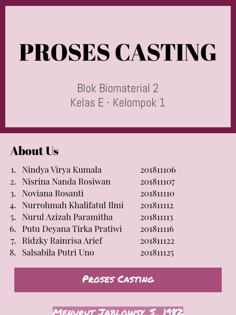 (B2) Casting | PDF