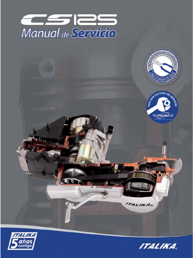 Manual de Motos Italika CS125 (ES) Indice | PDF | Motocicleta ...