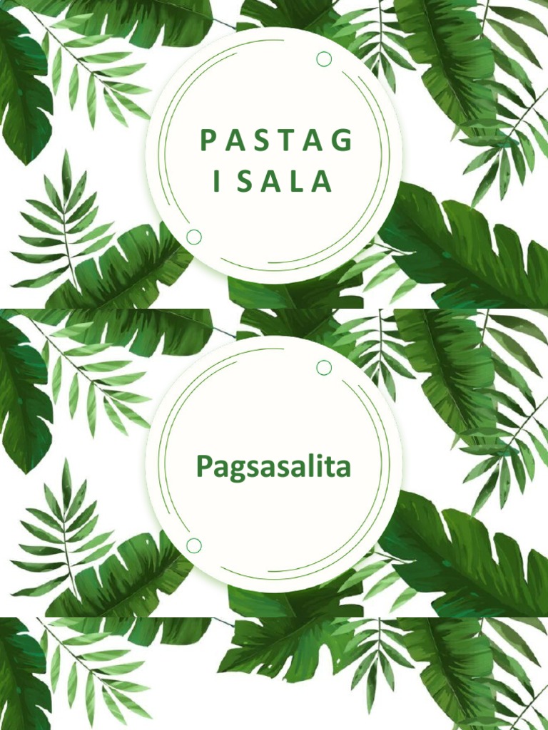 Pagsasalita | PDF