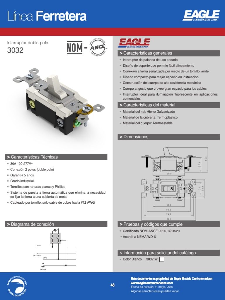 Interruptor Doble Polo: Conexión y Uso | PDF | Ingenieria Eléctrica ...