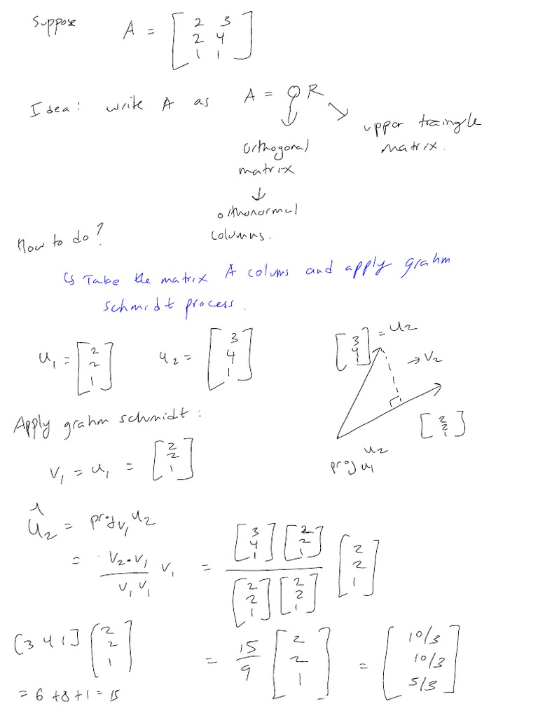 QR Decomposition: Concepts and Examples | PDF | Functions And Mappings ...