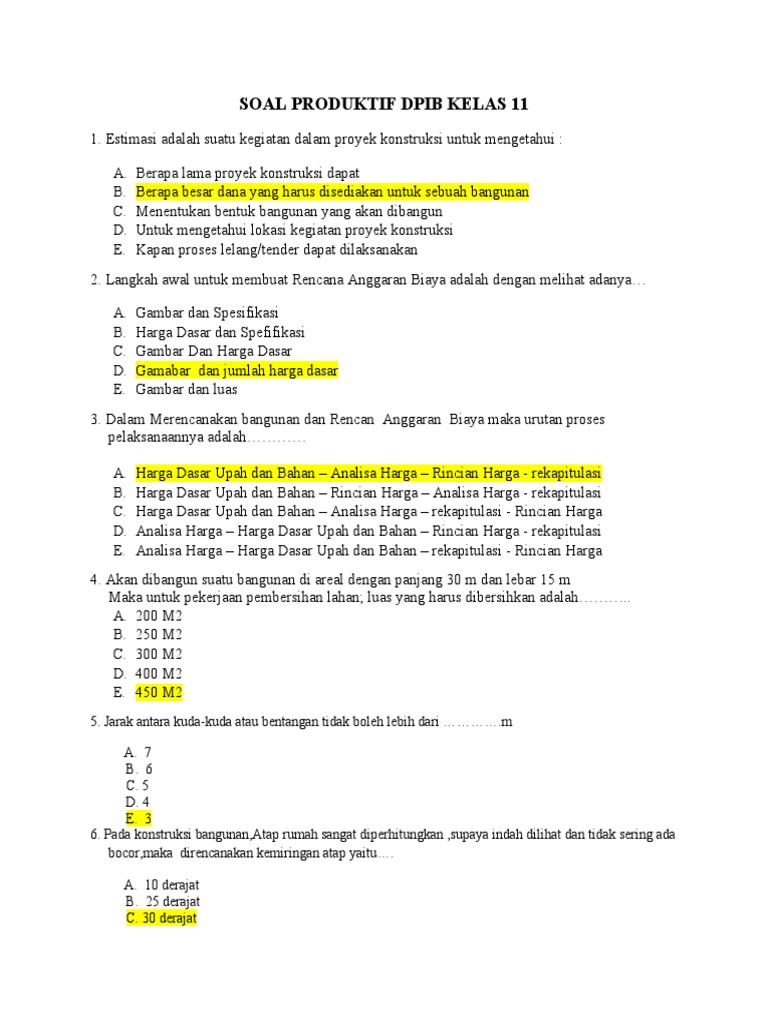 New SOAL PRODUKTIF 11 DPIB 2021 | PDF | Seni | Teknologi & Rekayasa