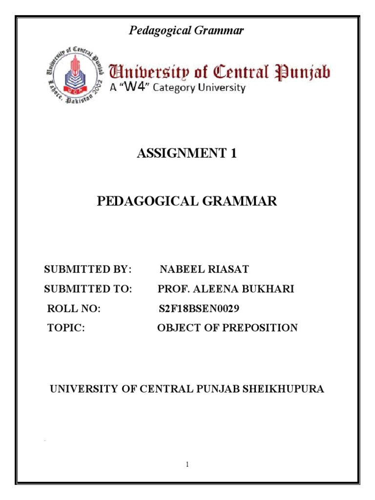 Object Of Prepositions Pdf Preposition And Postposition Verb