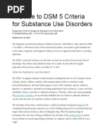 DSM-5 Guidelines for Substance-Induced Psychosis | PDF | Psychosis ...