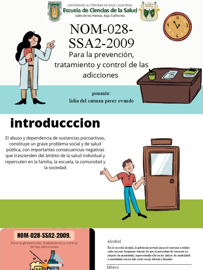 Nom 028 Ssa2 2009 | PDF | Evaluación | Drogas Psicoactivas