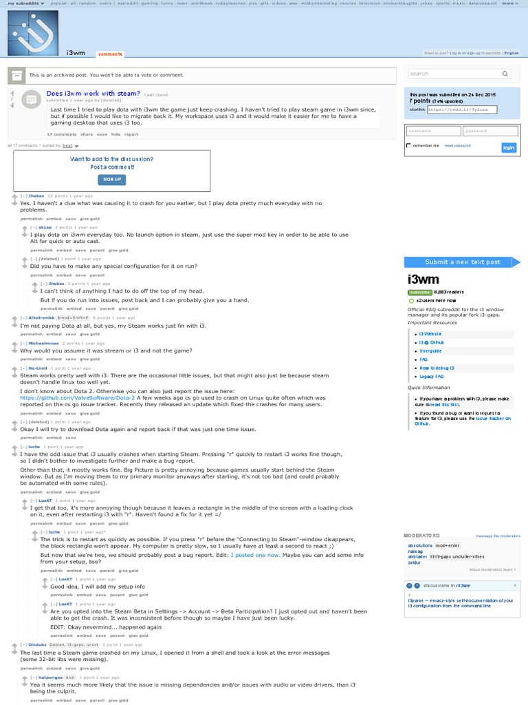 Does I3wm Work With Steam - I3wm | PDF | Linux Distribution | System ...