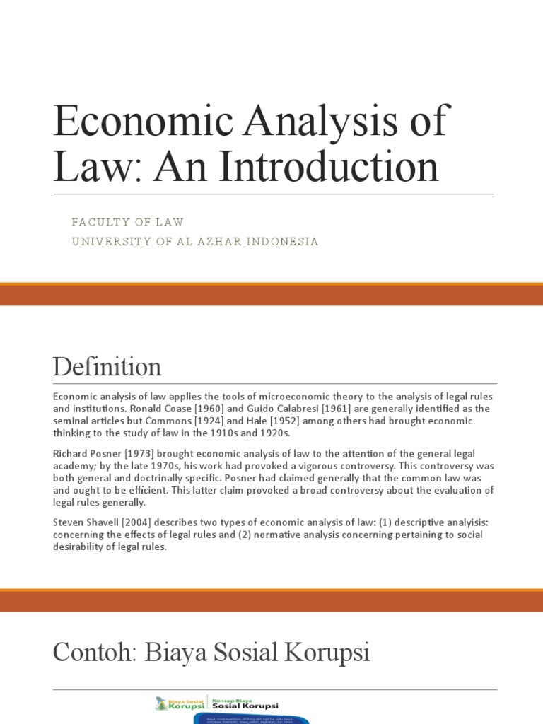 Introductory Economic Analysis of Law | PDF | Consumption (Economics ...