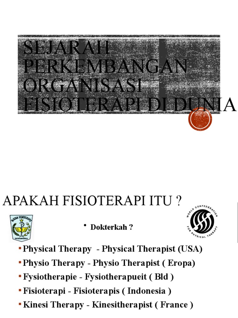 Sejarah Fisioterapi Dunia | PDF | Physical Therapy | Health Care