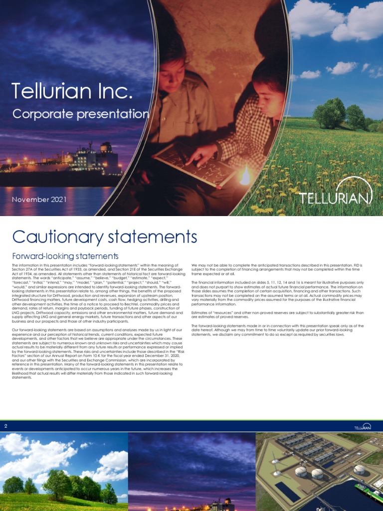 Tellurian's 2024-2025 IT Initiatives | PDF | Liquefied Natural Gas ...