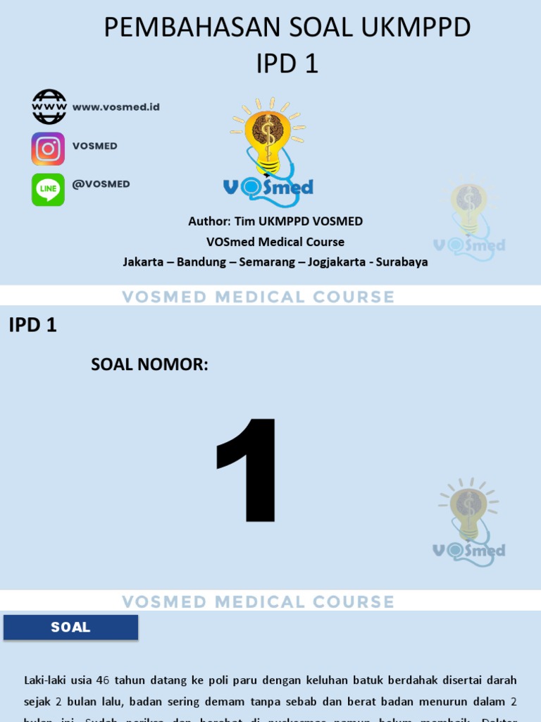 Pembahasan Soal Ukmppd Ipd 1 | PDF