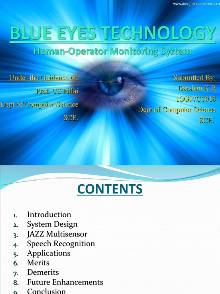 BlueEyes Technology Overview and Applications | PDF | Bluetooth ...