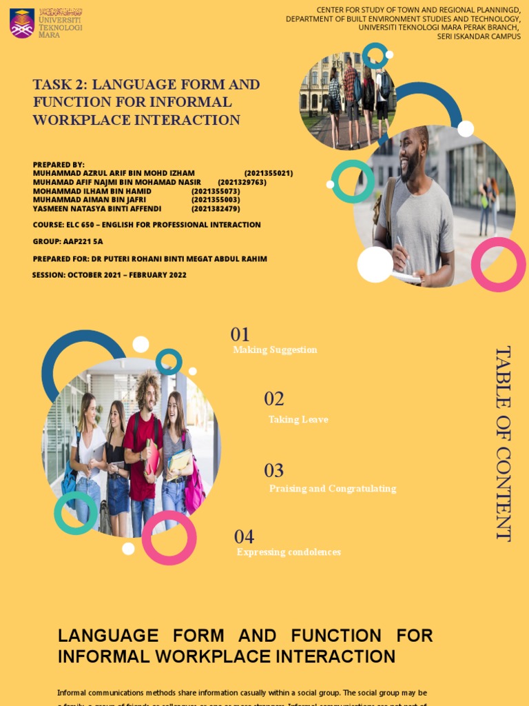 Task 2 Language Form and Function | PDF | Cognition | Psychological ...