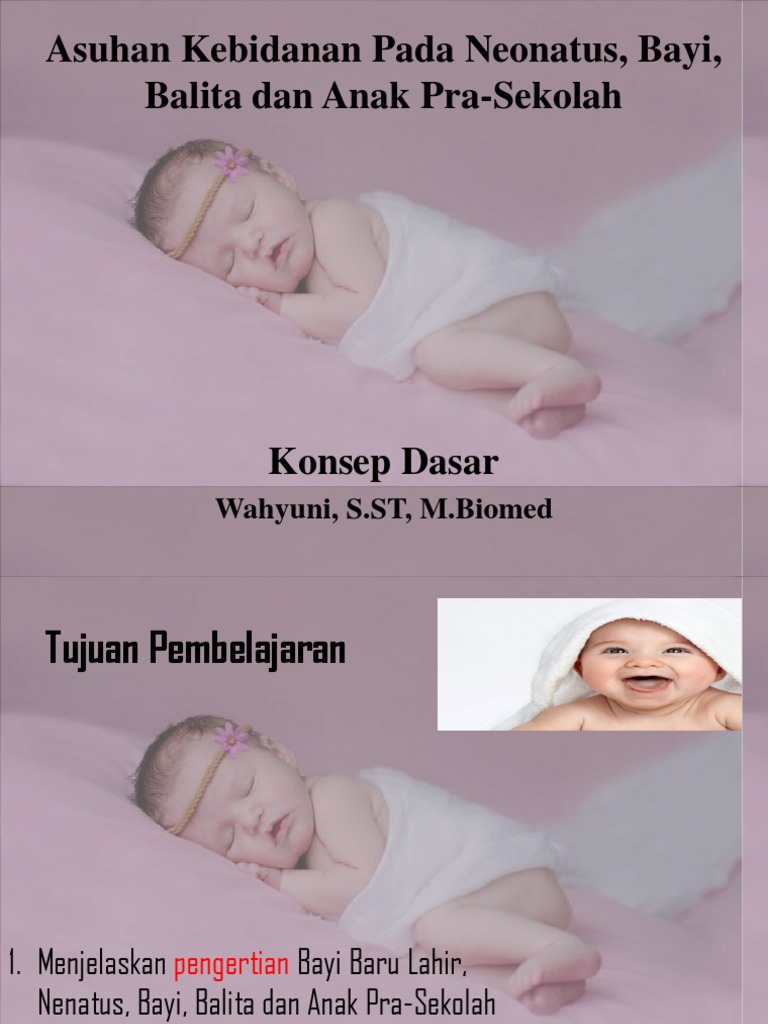 Konsep Dasar Asuhan Kebidanan Pada Neonatus, Bayi, Balita Dan Anak Pra-Sekolah | PDF