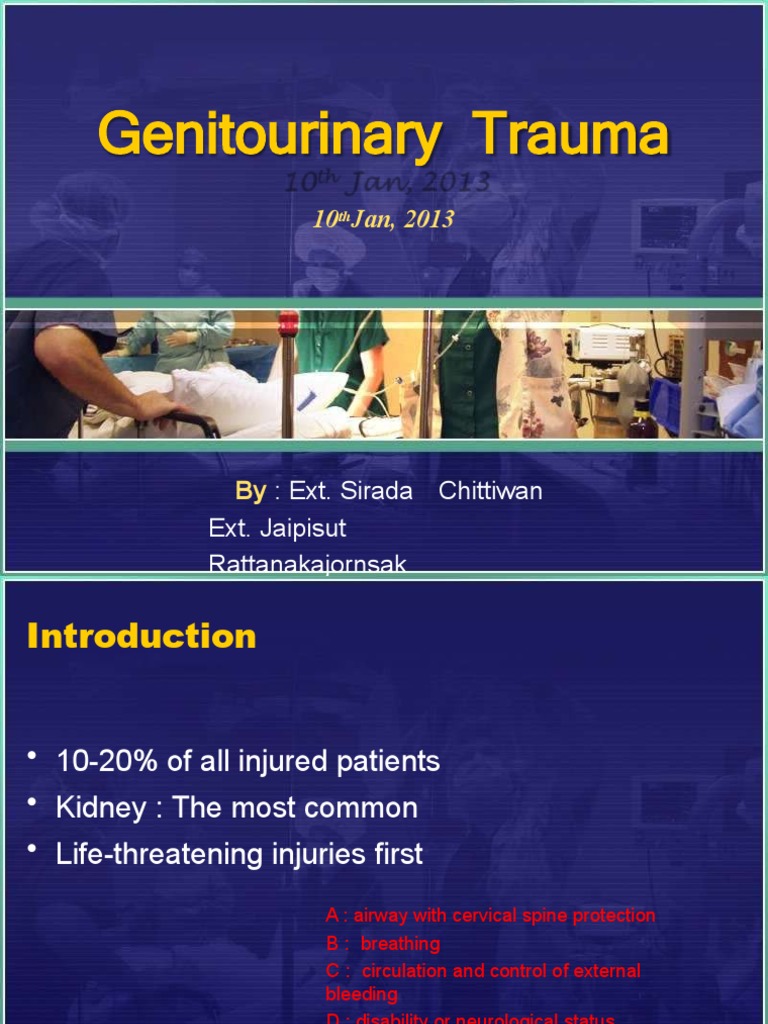 A Comprehensive Guide to Genitourinary Trauma: Classification ...
